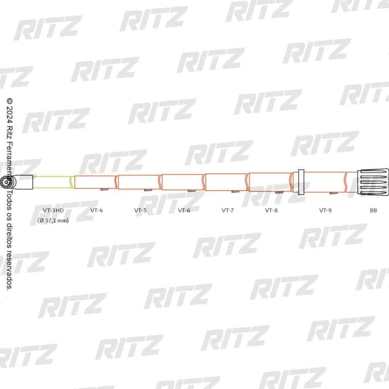 Vara de Manobra Telescópica